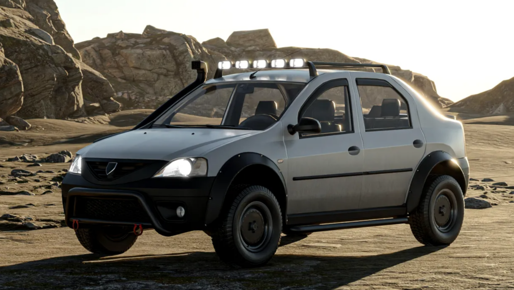 Dacia Logan od strane rumunskog umetnika pretvorena u pravi terenac ...